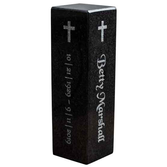 Engraved Memorial Granite Stone Pillars | PlaqueMaker.com