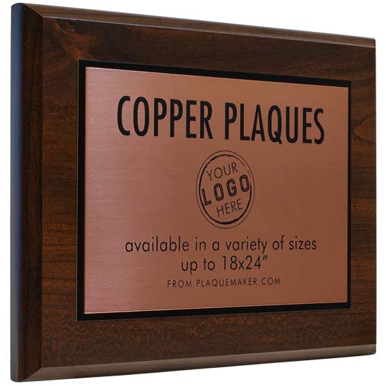Custom Engraved Plaques - Copper Metal Plaque | PlaqueMaker.com