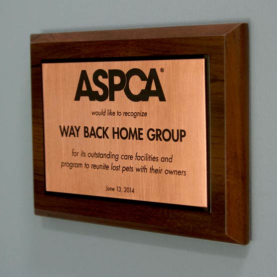 Custom Engraved Plaques - Copper Metal Plaque | PlaqueMaker.com